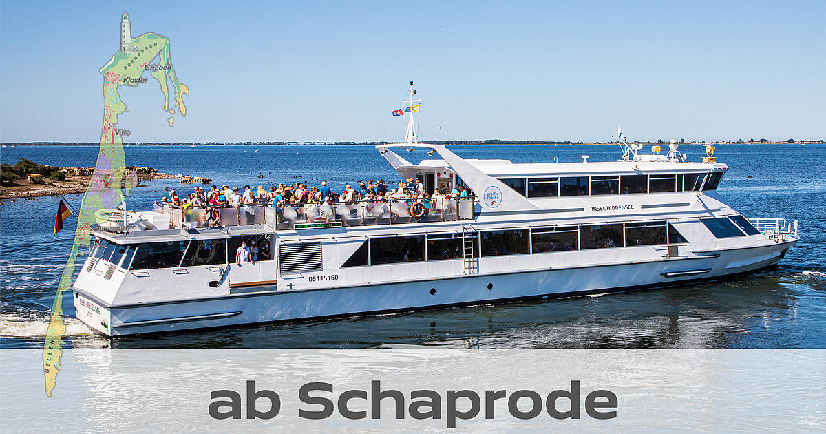 Schiffsausflug zur Insel Hiddensee ab Schaprode | Schaprode | Reederei ...